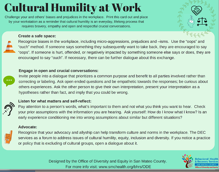 Cultural humility as a supervisor and leader | Equity and Inclusion